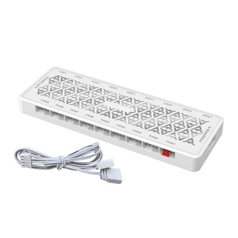 Fan Hub Chassis Fan Hub 5v3pin Argb Pwm Two In One Chassis Fan Speed Control Expansion Box 1 To