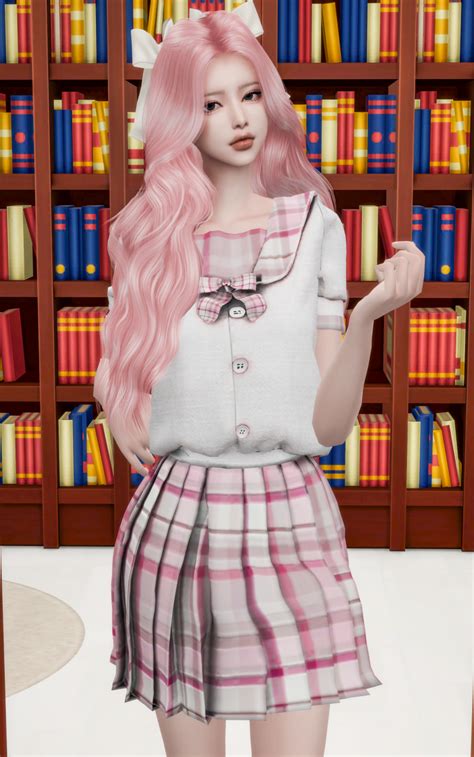 심즈4 교복 스쿨룩 Cc 추천 네이버 블로그