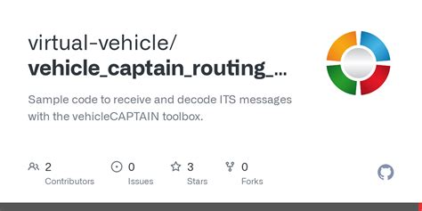 Github Virtual Vehicle Vehicle Captain Routing Receiver Example Sample Code To Receive And