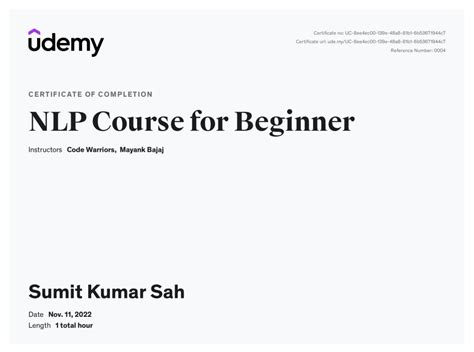 Sumit Kumar Sah On Linkedin Udemy Course Completion Certificate