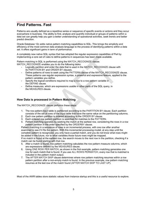 Predictive Performance Analysis Using Sql Pattern Matching Docx