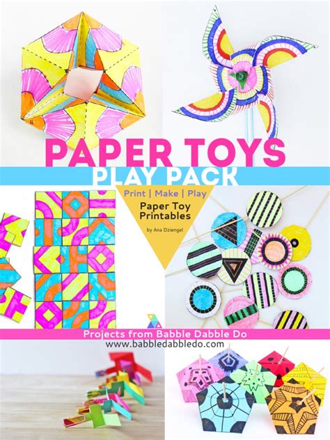 Paper Toys Play Pack Babble Dabble Do1 Pdf Nature