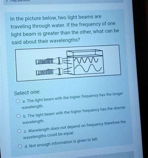 Solved In The Picture Below Two Light Beams Are Traveling
