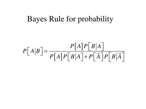 PPT Bayes Rule For Probability PowerPoint Presentation Free Download ID