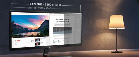 LG Inch Ultrawide Full HD IPS Gaming Multitasking Monitor With Ms Response Rate Hz