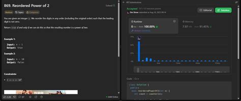 🎑beginners Guide To 869 Reordered Power Of 2c Javascript Python Dev Community