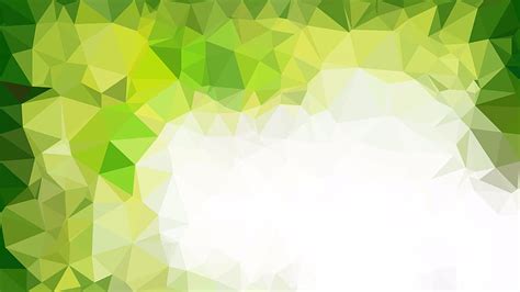 추상 녹색 노란색과 흰색 다각형 배경 템플릿 Ai Eps Uidownload