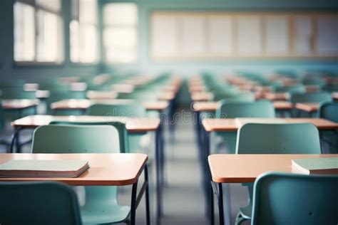Empty Class Room In School Ai Generated Stock Image Image Of Education Seat 319085565