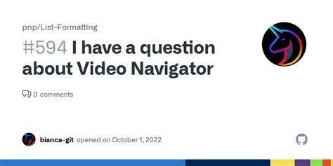 I Have A Question About Video Navigator · Issue 594 · Pnplist