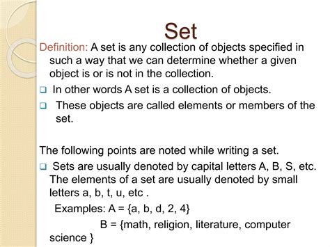Set Theory Presentation PPTX