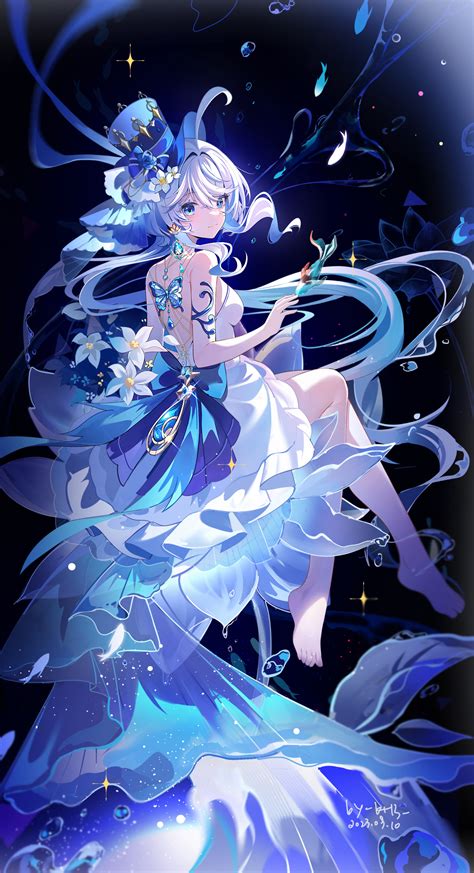 Furina Genshin Impact Drawn By Miaogujun Danbooru