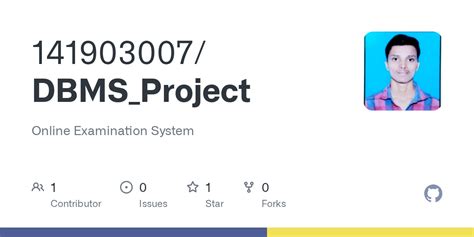 Github 141903007dbmsproject Online Examination System