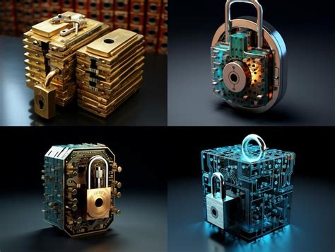 Premium AI Image Security System Locks Data For Computer Safety