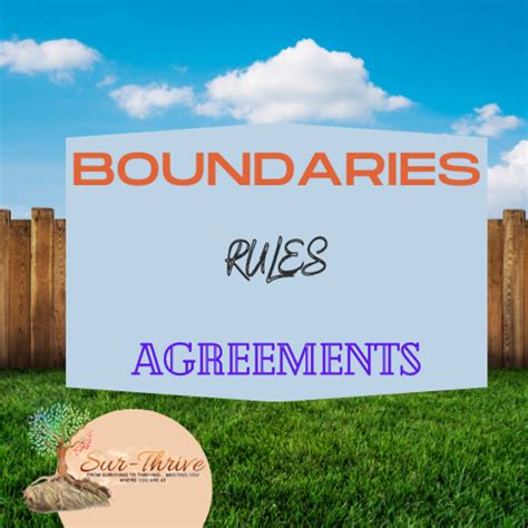 What Are Boundaries Rules And Agreements