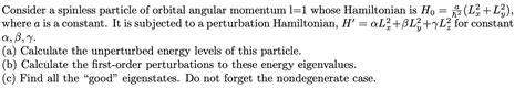 Solved Consider A Spinless Particle Of Orbital Angular Chegg