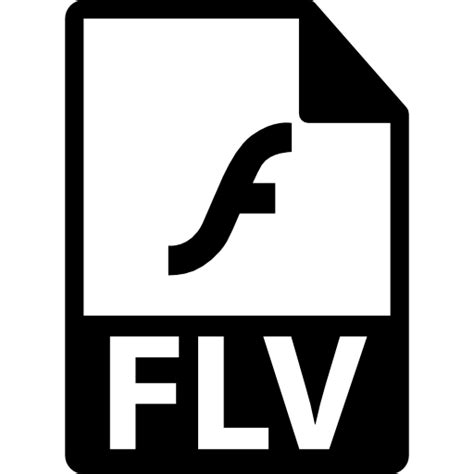 Flv File Format Symbol Free Interface Icons