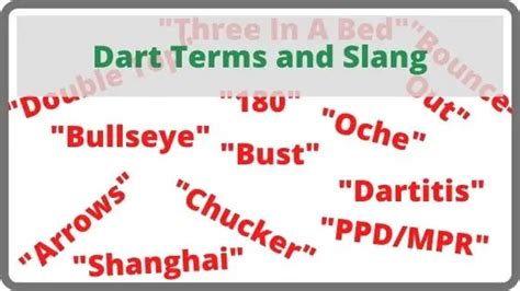 Dart Terms And Dart Slang Glossary