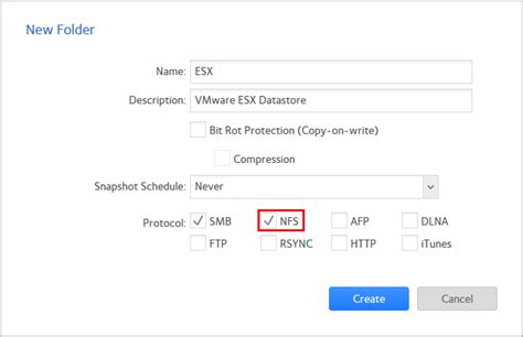 Using Readynas Os 6 As A Vmware Esx Datastore Nfs Netgear Support