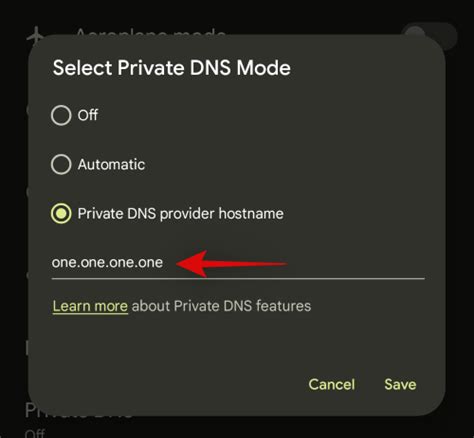how to use private dns android 12