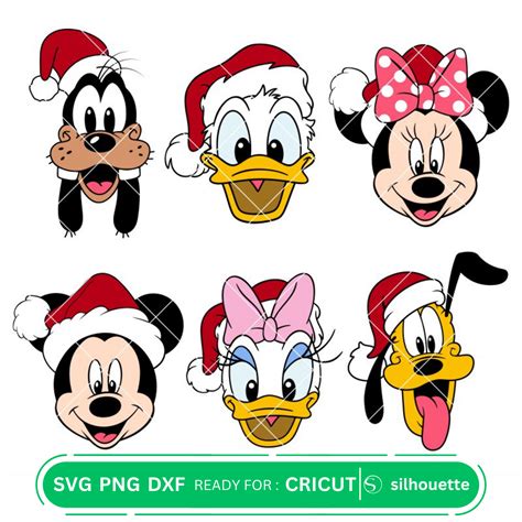 Mickey Minnie Donald Daisy Goofy Pluto Bundle Svg Disn Inspire