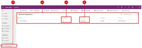 Use An Email Signature Power Apps Microsoft Learn