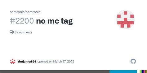 No Mc Tag · Issue 2200 · Samtoolssamtools · Github