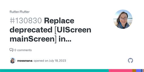 Replace Deprecated Uiscreen Mainscreen In Semanticsobjectmm · Issue
