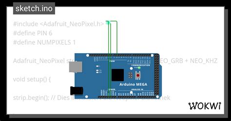 Neopixel Solo Probe Wokwi ESP STM Arduino Simulator