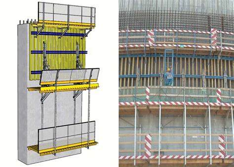 Lightweight Safety Modular Climbing Formwork System F16 For Lng Tank