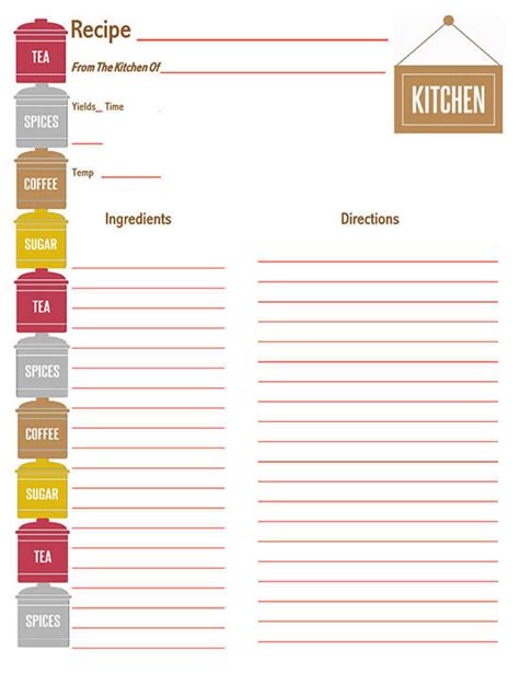 19 Free Cookbook Templates Create Recipe Book