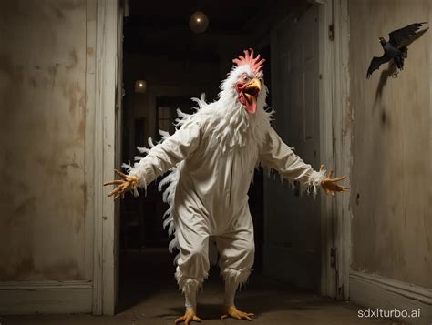 Actor Don Knotts As Frightened Mister Chicken Ghost In Haunted House