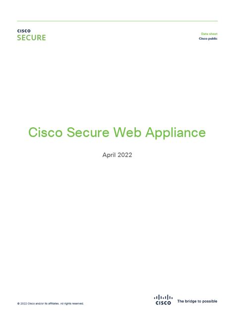 Cisco Secure Web Appliance Data Sheet Pdf World Wide Web Internet And Web