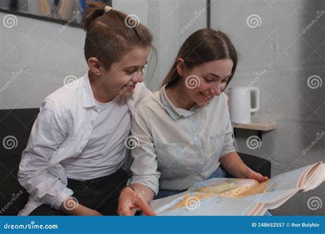 Mother And Son In A Hotel Room Stock Image Image Of Happiness Home