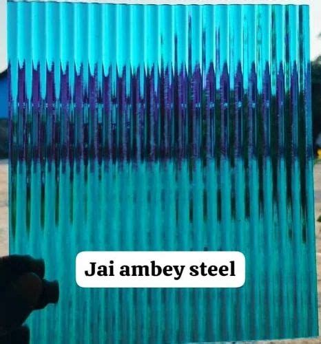 Polycarbonate Fluted Pattern Sheet At ₹ 55sq Ft Polycarbonate In
