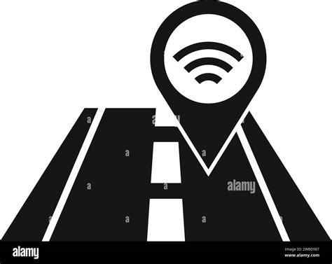 Sensor On Road Icon Simple Vector Safety Control Care Alert Drive Stock Vector Image And Art Alamy