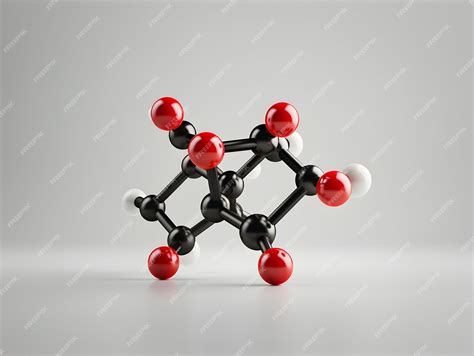 분자 또는 원자 분자 구조 구조적 화학 공식 프리미엄 Ai 생성 이미지