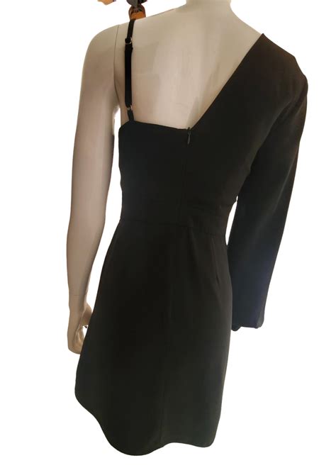 Womens Black Pleated Cocktail Dress Wow Me More