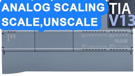 🔵how We Can Use Analog Scale Unscale Commands In Siemens Tia Portal Analog Scaling Youtube