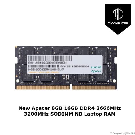 New Apacer 8gb 16gb Ddr4 2666mhz 3200mhz Sodimm Laptop Memory Notebook Ram