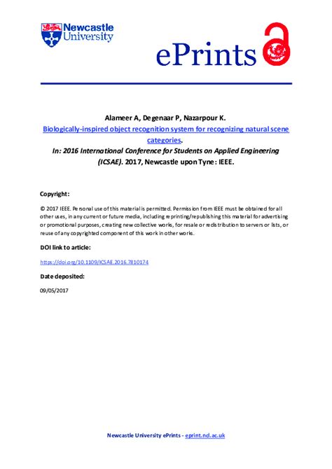 Pdf Biologically Inspired Object Recognition System For Recognizing Natural Scene Categories