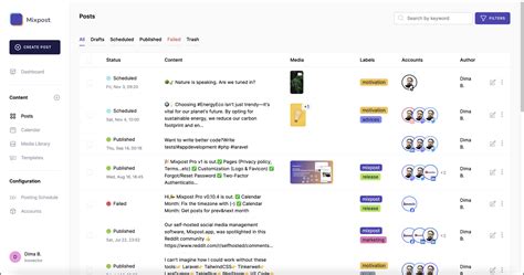 self hosted open source social media management mixpost