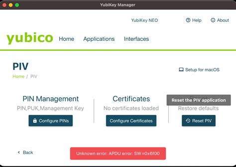Unknown Error Apdu Error Sw 0x6f00 · Issue 340 · Yubicoyubikey Manager Qt · Github