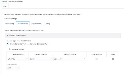 Correlation Rules For The Target Application