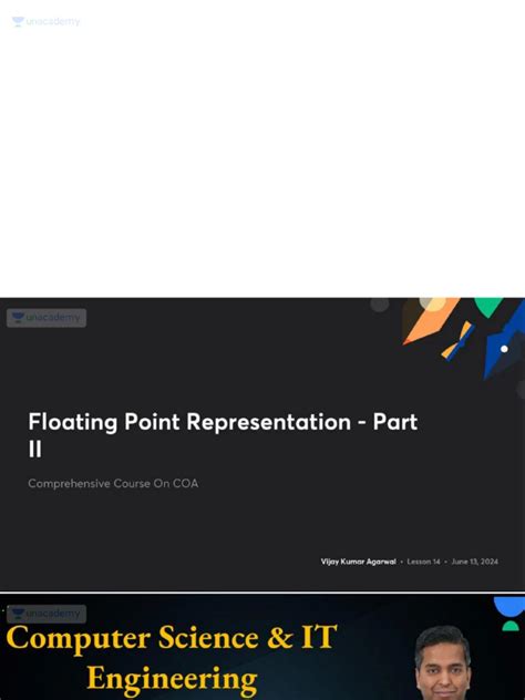 Floating Point Representation Part Ii With Anno Pdf