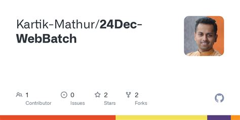Github Kartik Mathur24dec Webbatch