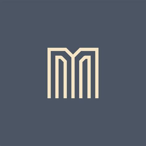 Premium Vector M Initial