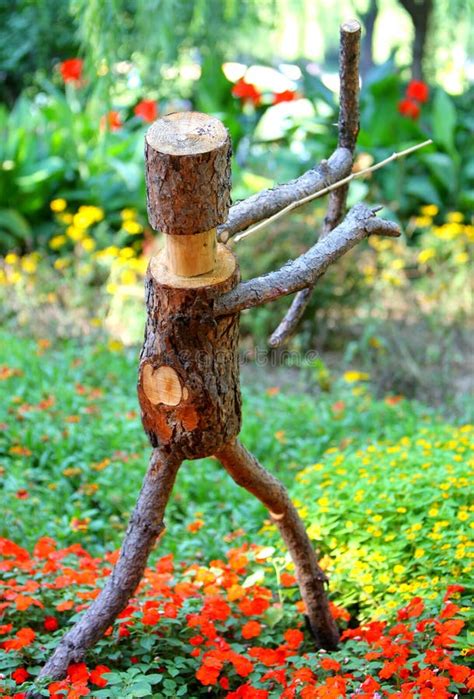 Wooden people stock image. Image of nature, park, wooden - 6268831