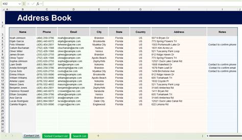 Top 6 FREE Excel Address Book Template 2024 Ultimate Guide