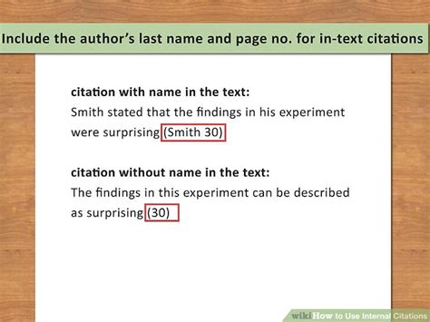 How To Use Internal Citations With Pictures WikiHow
