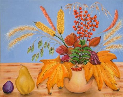 Осенние цветы рисунки для детей цветные и простые